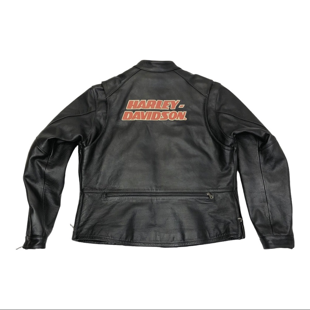 Harley Davidson Racing Leather Jacket Black - Xl - Gem